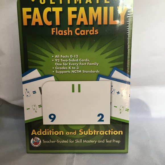 Carson-Dellosa | Toys | Nwt Ultimate Fact Family Flash Cards Addition Subtraction | Poshmark